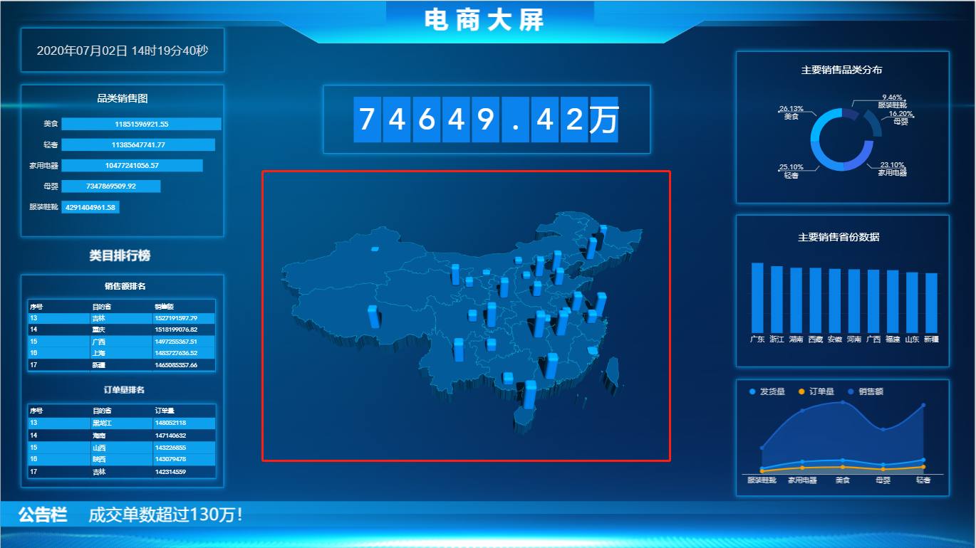 echarts使用 - 如何使echarts制作动态3D中国地图 - 《有数BI知识库》