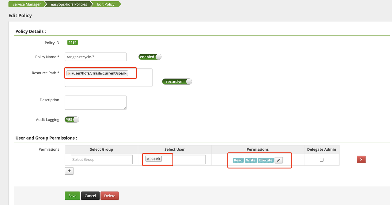 HDFS - 公共回收站开启方法 - 《EasyData运维指南-7.0》