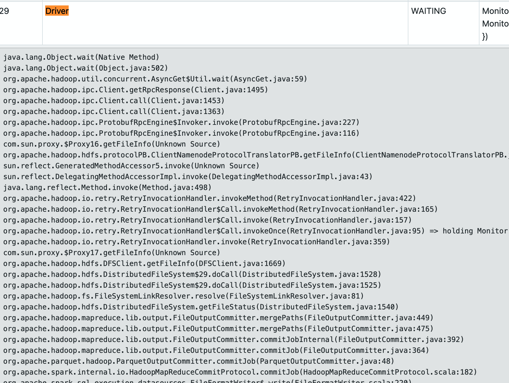 Spark - FAQ-如何看到卡住spark任务的driver thread dump - 《EasyData数据开发治理平台FAQ》