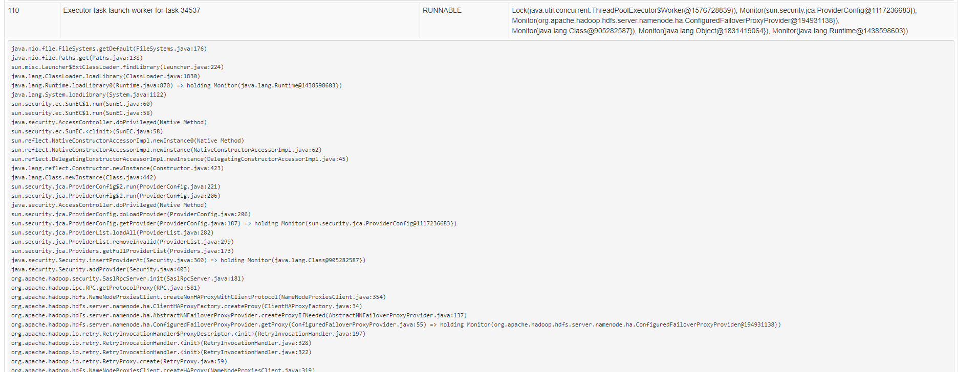 Spark - FAQ-stage长时间卡住Monitor(sun.security.jca.Provider - 《EasyData数据开发治理平台FAQ》