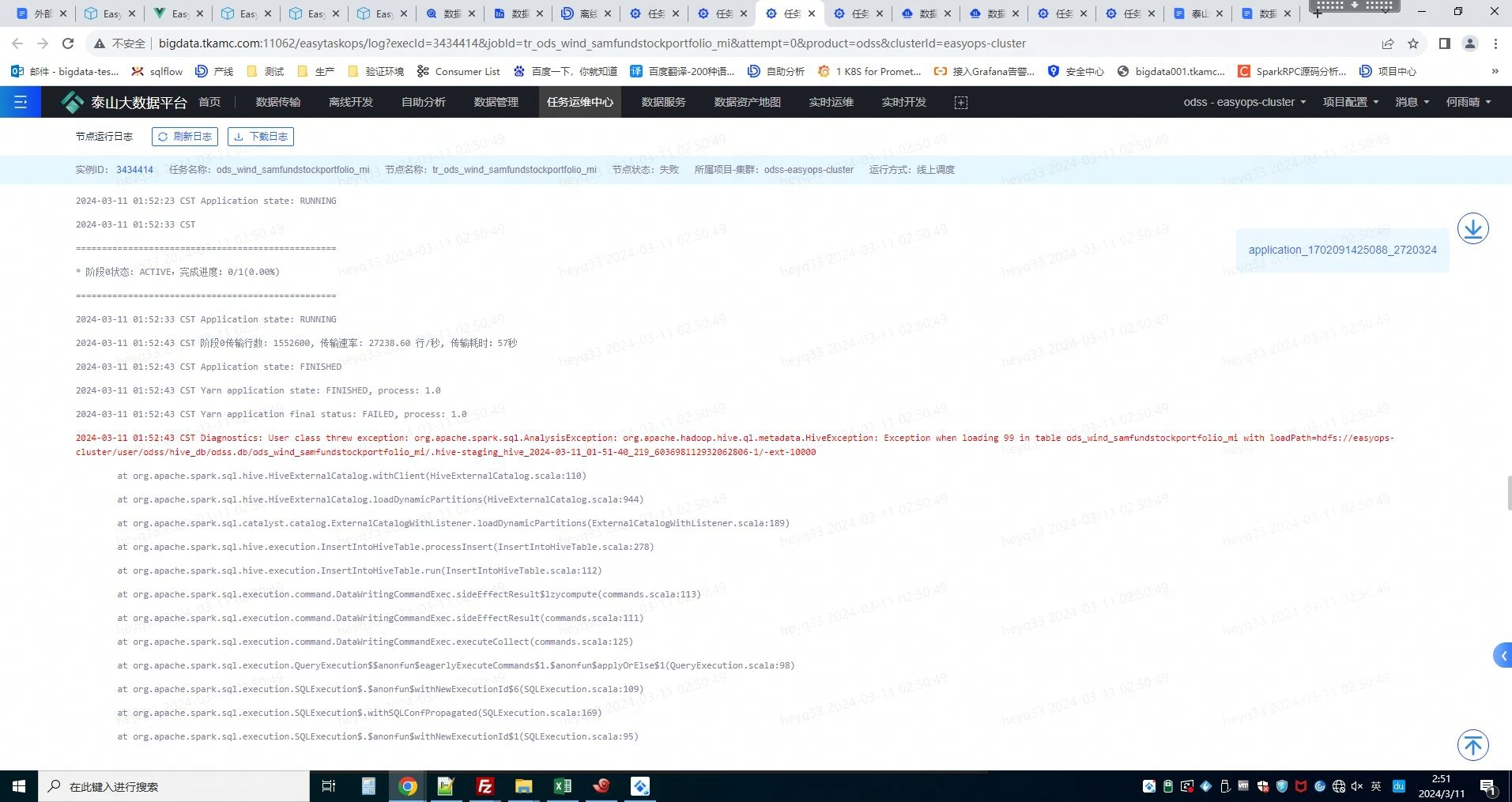 离线开发 - FAQ - org.apache.hadoop.hive.ql.metadata.HiveExcep - 《EasyData数据开发治理平台FAQ》