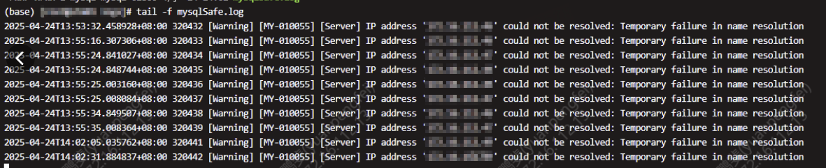 元数据中心 - INFO-mysql数据源测试连接始终失败 read time out - 《EasyData数据开发治理平台FAQ》