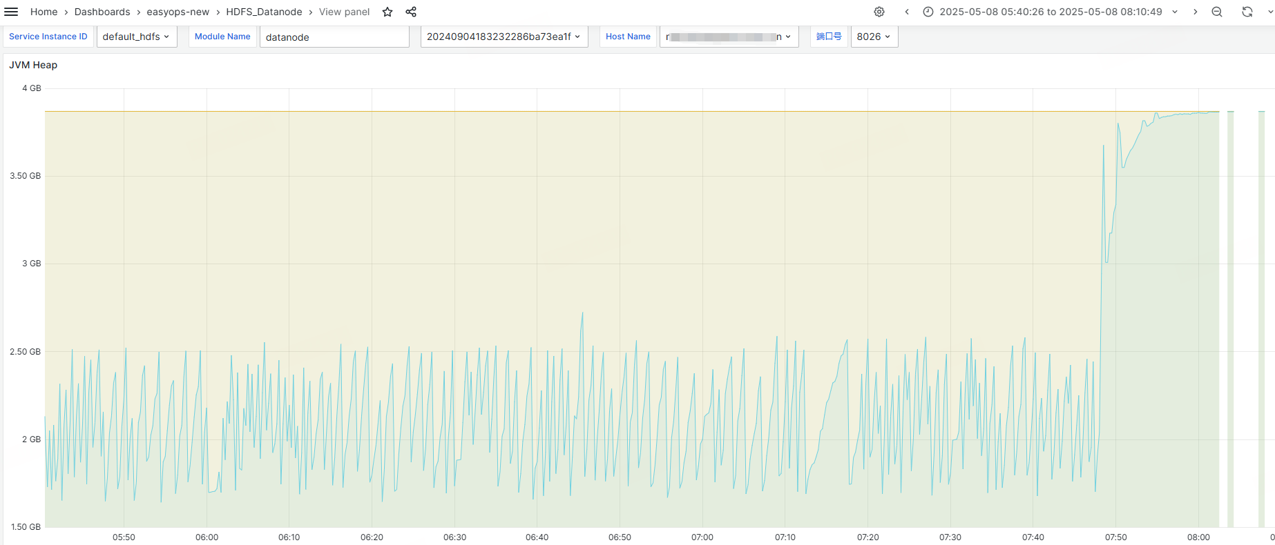 Hadoop - FAQ-Datanode Java heap space 节点下线 - 《EasyData数据开发治理平台FAQ》
